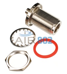 AIR802 - Adaptador N H Bulkhead a RP-SMA Hembra